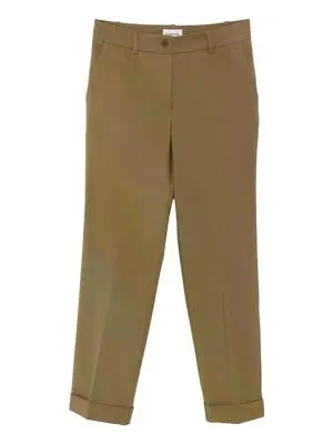 P.a.r.o.s.h Liliuxy Cuffed Trousers - Neutrals