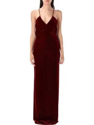 TOM FORD Velvet Evening Gown - Red