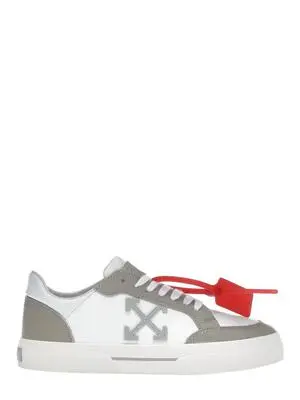 Off-White Off Vulcanized Lowin Sneakers - White/sage