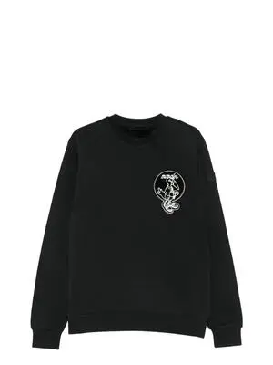 Moncler Embroidered Logo Sweatshirt - Black