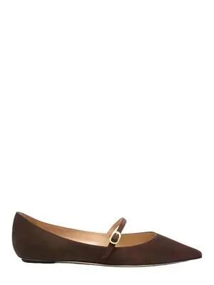 STUART WEITZMAN Emilia Pointed-toe Ballet Flats - Brown