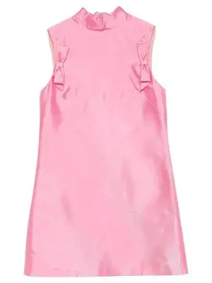 Valentino Garavani Bow-detail Mini Dress - Pink