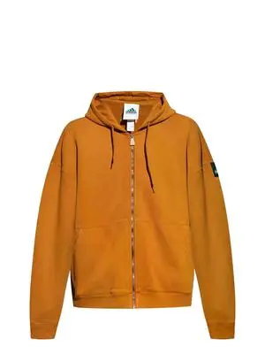 Adidas Logo-appliqué Zip-up Hoodie - Orange