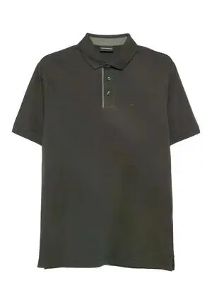 Emporio Armani Embroidered-detail Polo Shirt - Green