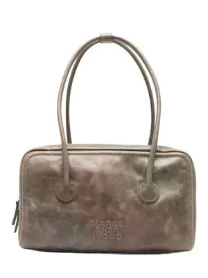 MARGESHERWOOD Logo-embossed Leather Tote - Brown