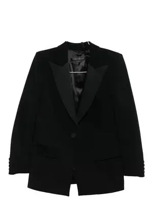 Marina Rinaldi Shawl-lapel Single-breasted Jacket - Black