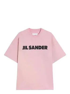 JIL SANDER Logo-print Cotton T-shirt - Pink