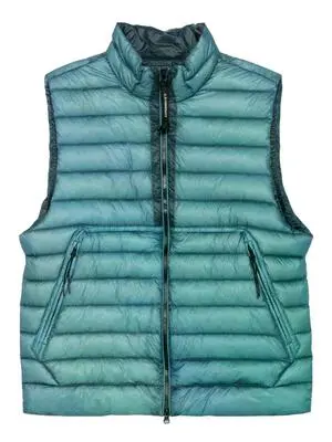 C.P. COMPANY Quilted Front-zip Vest - Blue