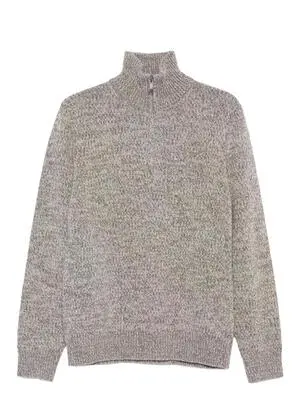 Barena Venezia High-neck Zip-front Sweater - Grey