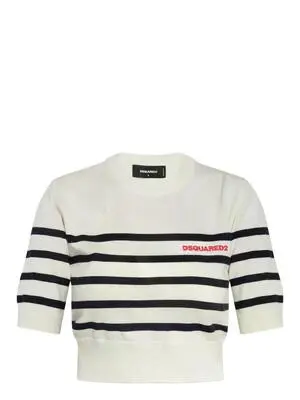 Dsquared2 Embroidered-logo T-shirt - White