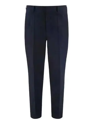 BOSS Pleated Wool Trousers - Black