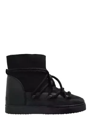 Inuikii Rope-laces Leather Snow Boots - Black