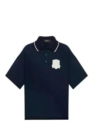 Dsquared2 Logo-patch Polo Shirt - Blue