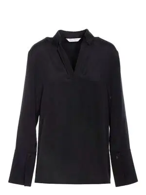 Max Mara Buttoned-cuff Tunic Top - Black