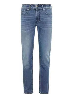 RE-HASH Faded Straight-leg Jeans - Blue