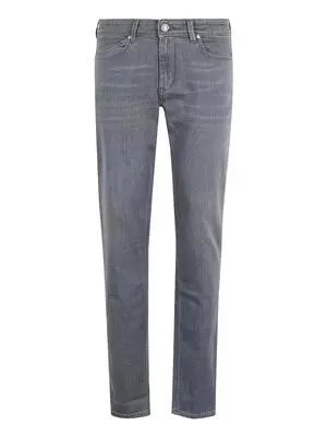 RE-HASH Five-pocket Straight-leg Jeans - Grey