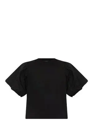 ALLSAINTS Puff-sleeve Top - Black