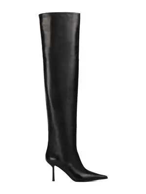 LE SILLA 80mm Bella Leather Knee-high Boots - Black