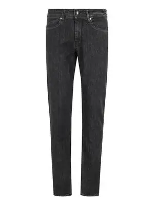 RE-HASH Five-pocket Straight-leg Jeans - Black
