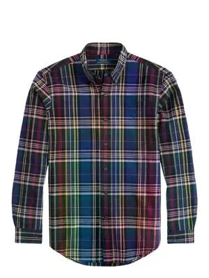 Polo Ralph Lauren Brushed Plaid Shirt - Blue