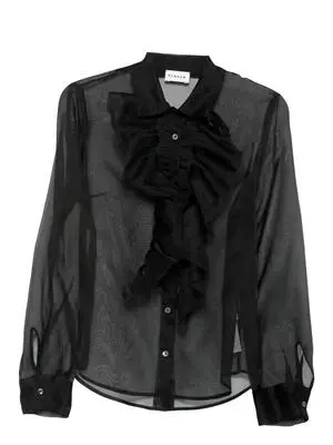 P.A.R.O.S.H Silk Ruffled Blouse