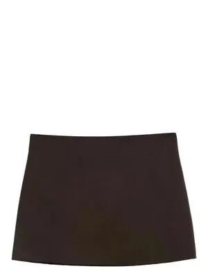 P.a.r.o.s.h Gabardine Mini Skirt - Brown