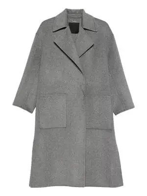 Liu Jo Belted Coat With Patch Pockets - Grey