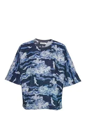 Henrik Vibskov Landscape-print T-shirt - Blue