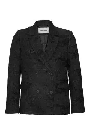 Henrik Vibskov Textured Double-breasted Blazer - Black