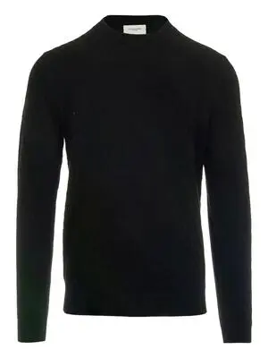 PAOLO PECORA Textured Wool Crewneck Sweater - Black