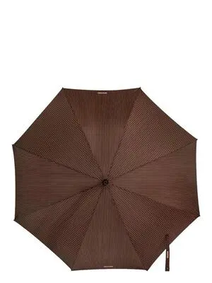 Moschino Striped Umbrella - Brown
