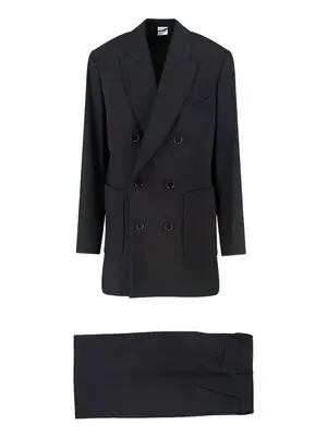 Aspesi Double-breasted Suit - Black