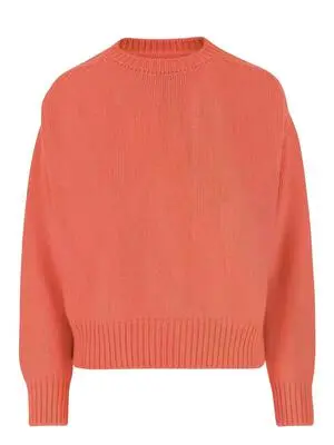 SA SU PHI Crew-neck Cashmere Sweater - Orange