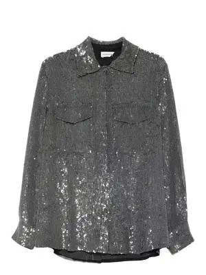 P.a.r.o.s.h Sequin-embellished Shirt - Grey