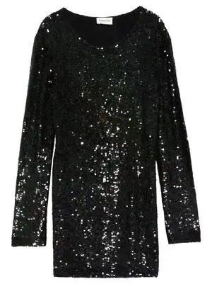 P.a.r.o.s.h Sequin Embellished Mini Dress - Black