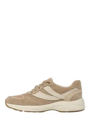 Vince Suede And Leather Runner Sneakers - Gold