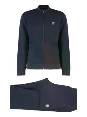Emporio Armani Logo-plaque Zip-up Tracksuit - Blue