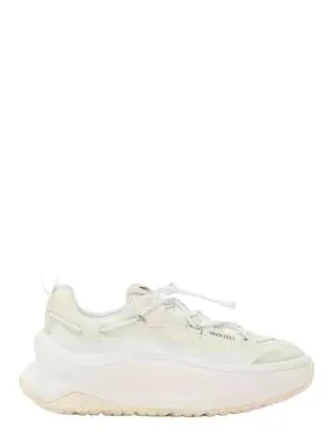 Moon Boot Logo-embellished Lace-up Sneakers - White