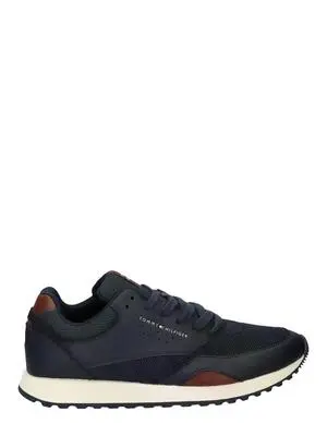Tommy Hilfiger Leather Panelled Sneakers - Blue