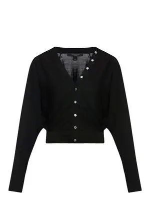 ALLSAINTS Snap Button Cardigan - Black