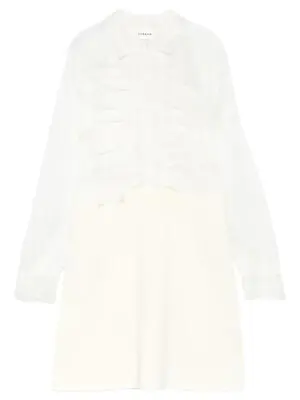 P.a.r.o.s.h Ruffled Shirt Dress - Neutrals