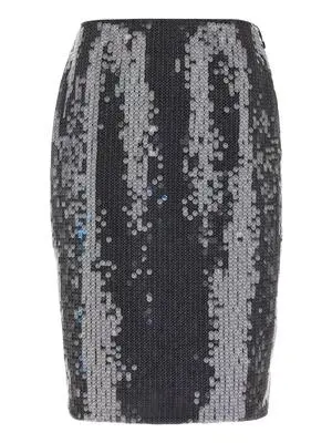 Remain Birger Christensen Sequin Embellished Midi Skirt - Black
