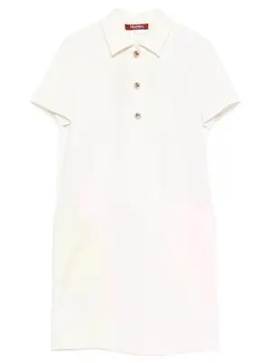 Max Mara Gold-button Polo Dress - Neutrals