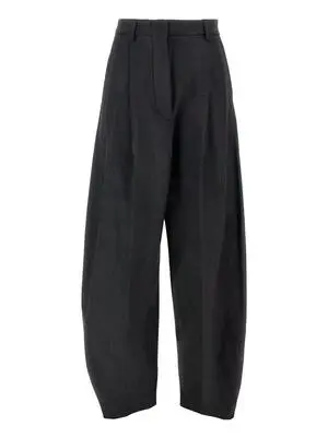 THELATEST Pleated Side-Pocket Trousers