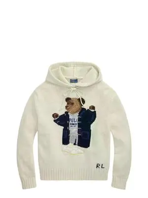Polo Ralph Lauren Polo Bear Knitted Hoodie - Neutrals