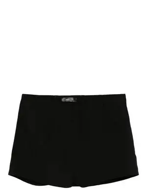 MUGLER Pleated Shorts - Black