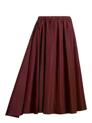 Patou Faille Midi Skirt - Brown