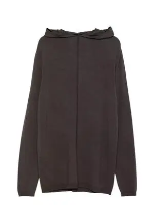 Rick Owens Wool Hoodie - Brown