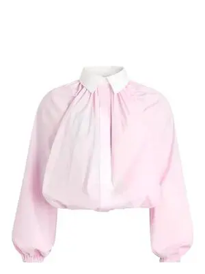 Patou Long-sleeved Poplin Blouse - Pink