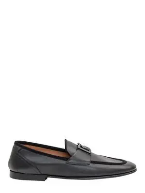 Dolce & Gabbana Leather Loafers - Black